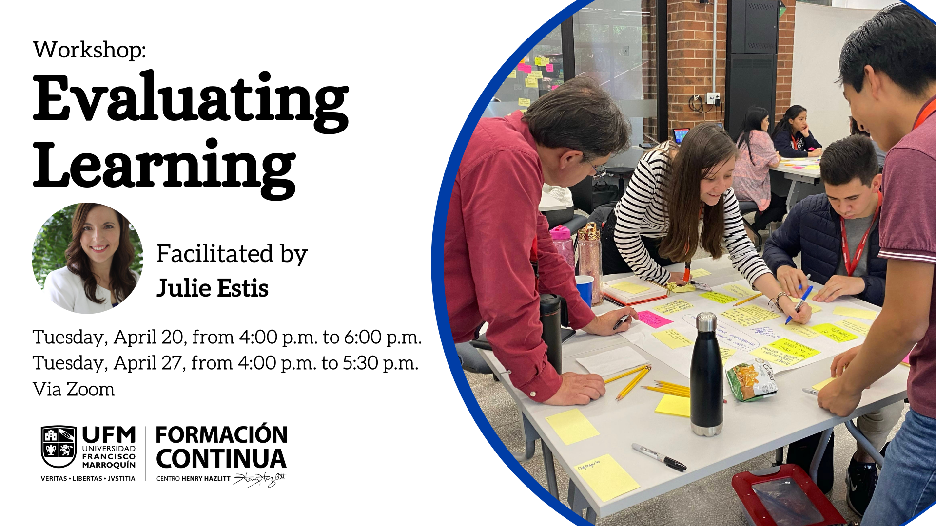 Workshop: Evaluating Learning - Formación Continua Formación Continua