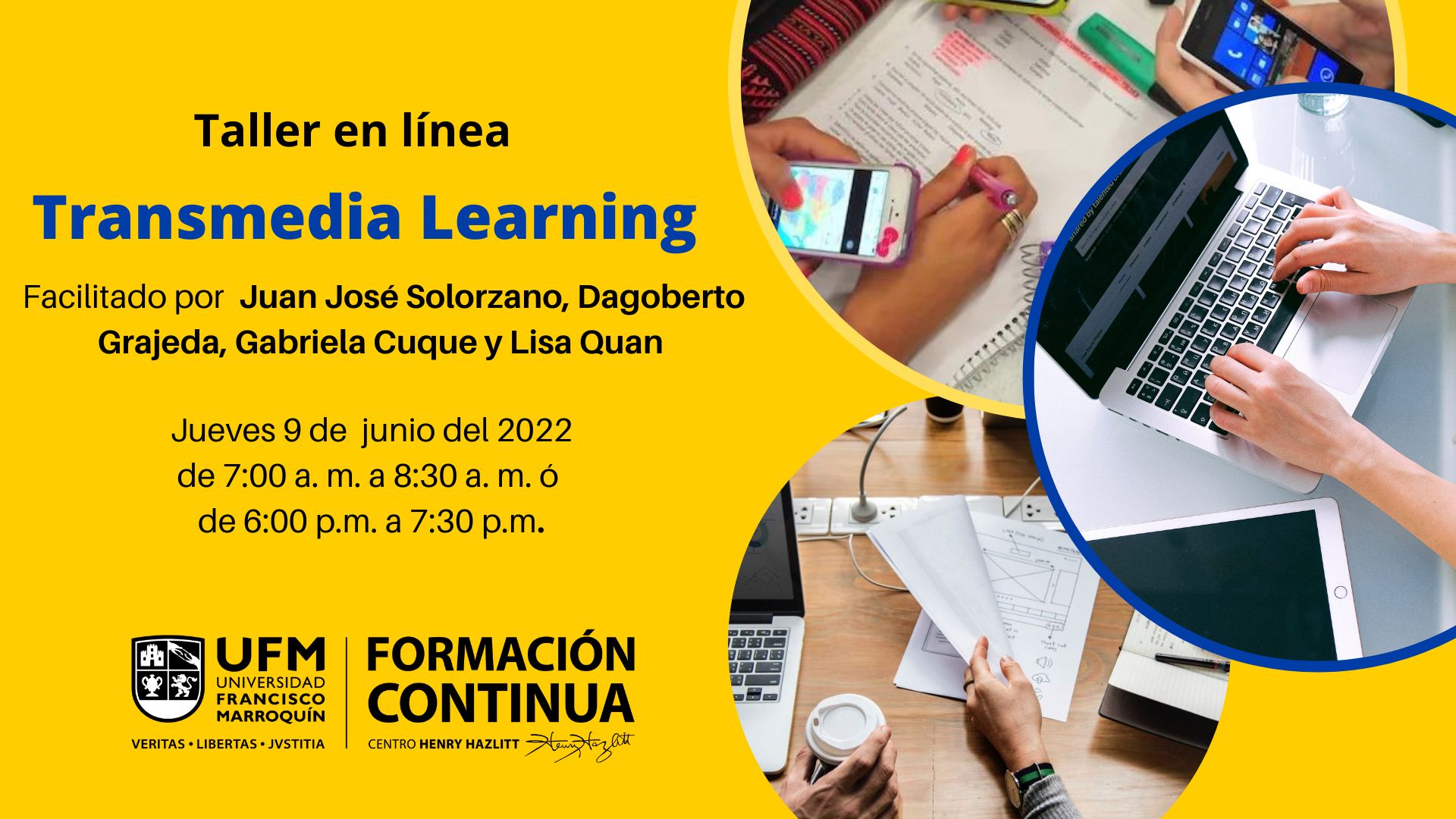 Taller en línea Transmedia Learning - Formación Continua Formación Continua